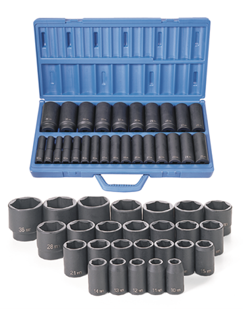 1/2" Drive Metric Master Impact Socket sets | Vehicle Service Pros