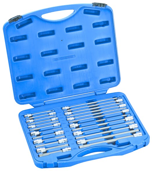 24-pc 1/4" and 3/8" Drive Long Star Bit Socket Set | Vehicle Service Pros