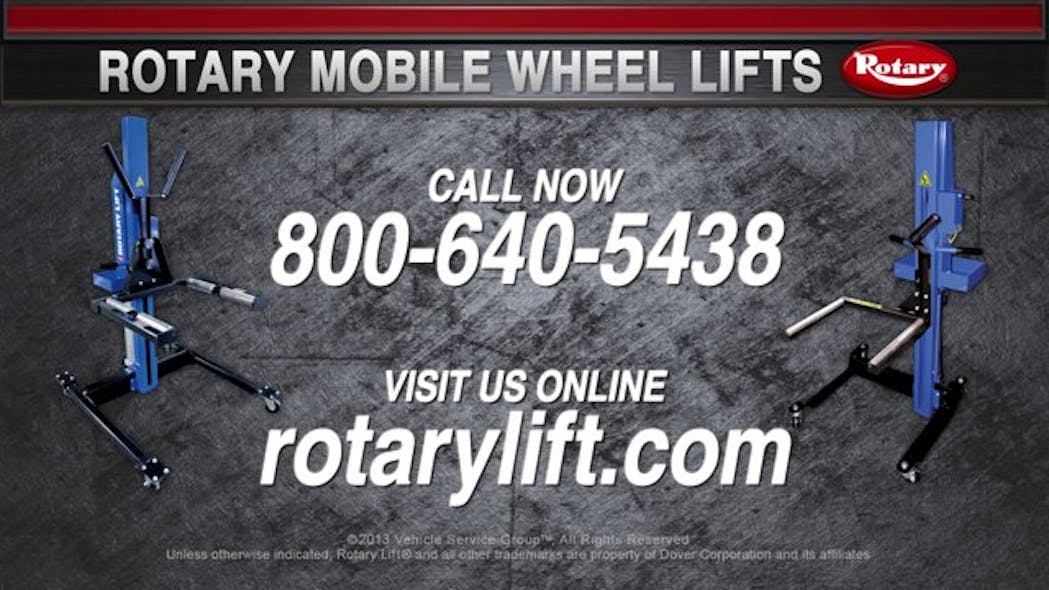 Rotary Mobile Wheel Lift Video | Vehicle Service Pros