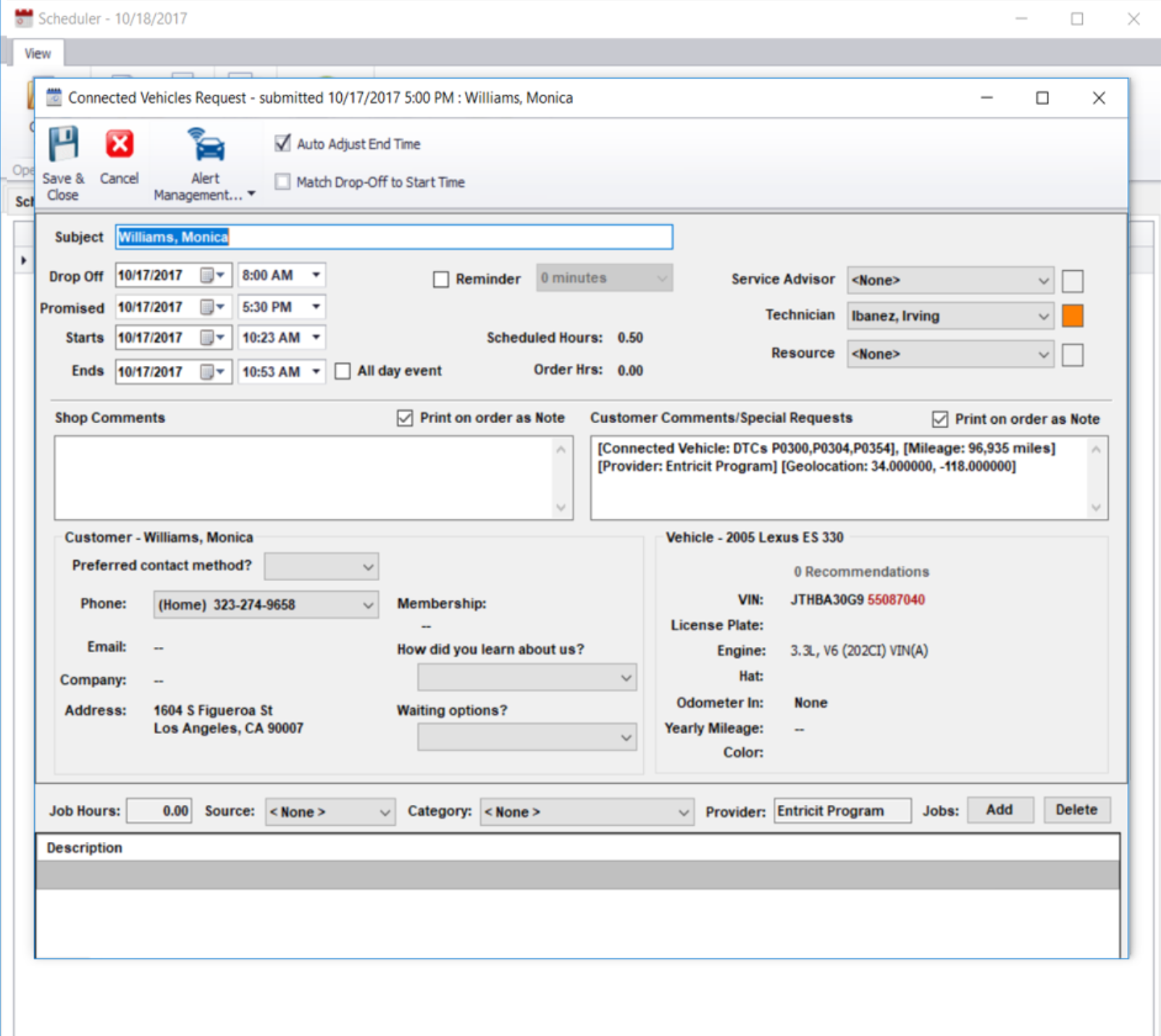 Connected Car Interface | Vehicle Service Pros