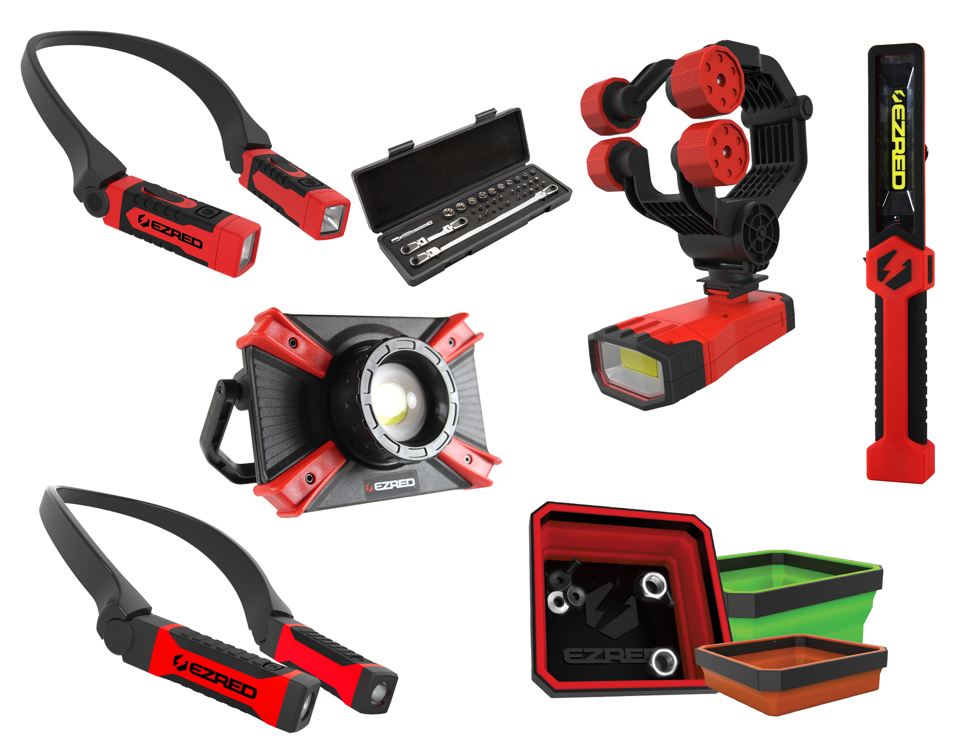 E-Z Red Worklight and Tool Prize Pack | Vehicle Service Pros