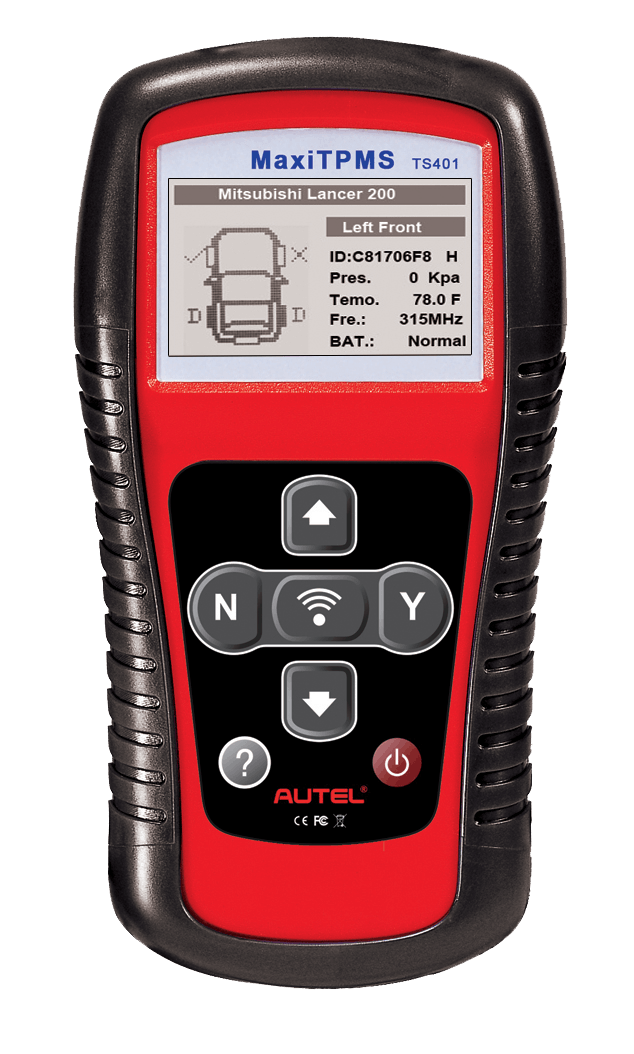Easy-to-use interface with Autel MaxiTPMS TS401 diagnostic service tool ...