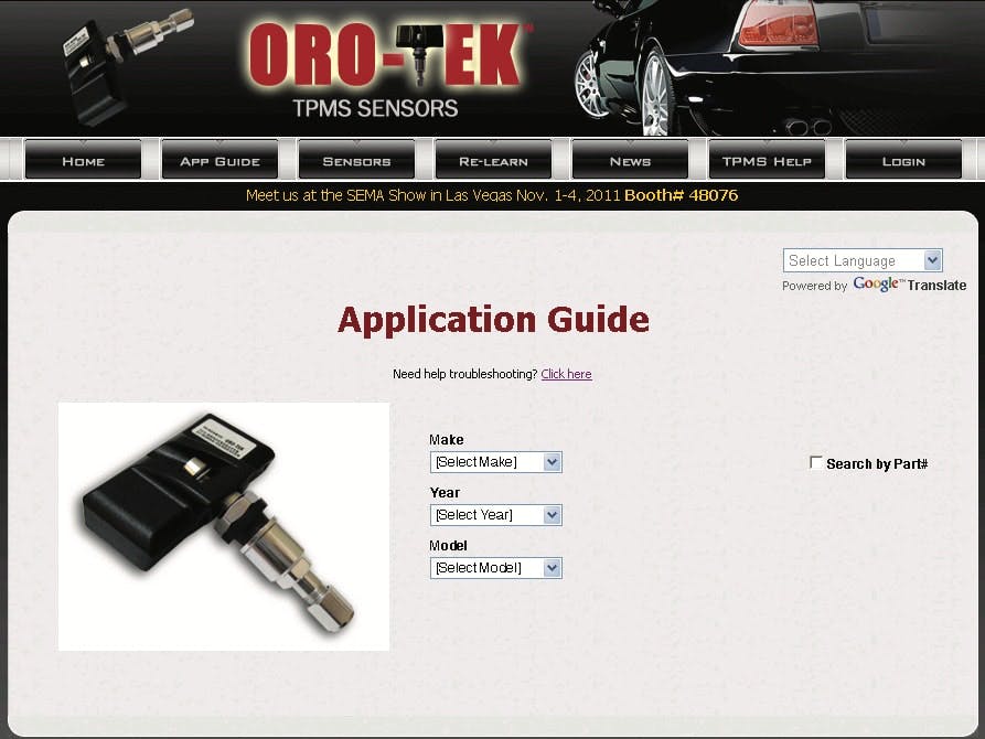 TPMS guide offered by ORO-TEK | 2011-08-03 | Vehicle Service Pros