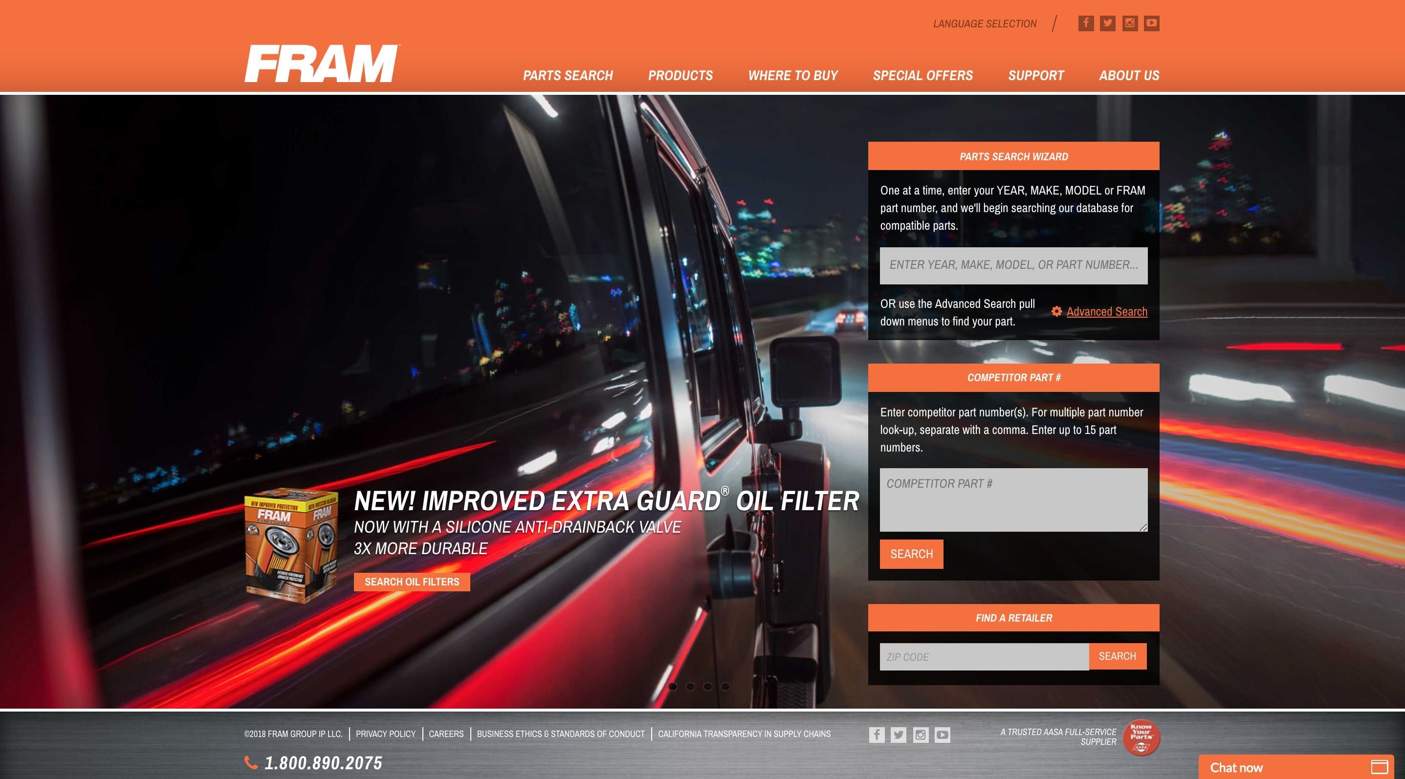 Fram Launches Responsive Website | 2018-03-28 | Vehicle Service Pros