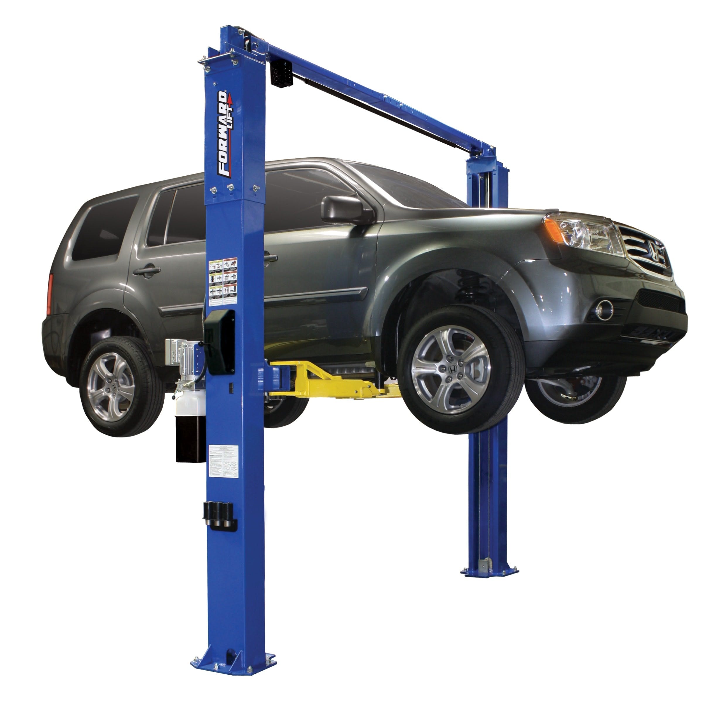 Forward Lift I10 two-post lift adapts to service a variety of vehicles ...